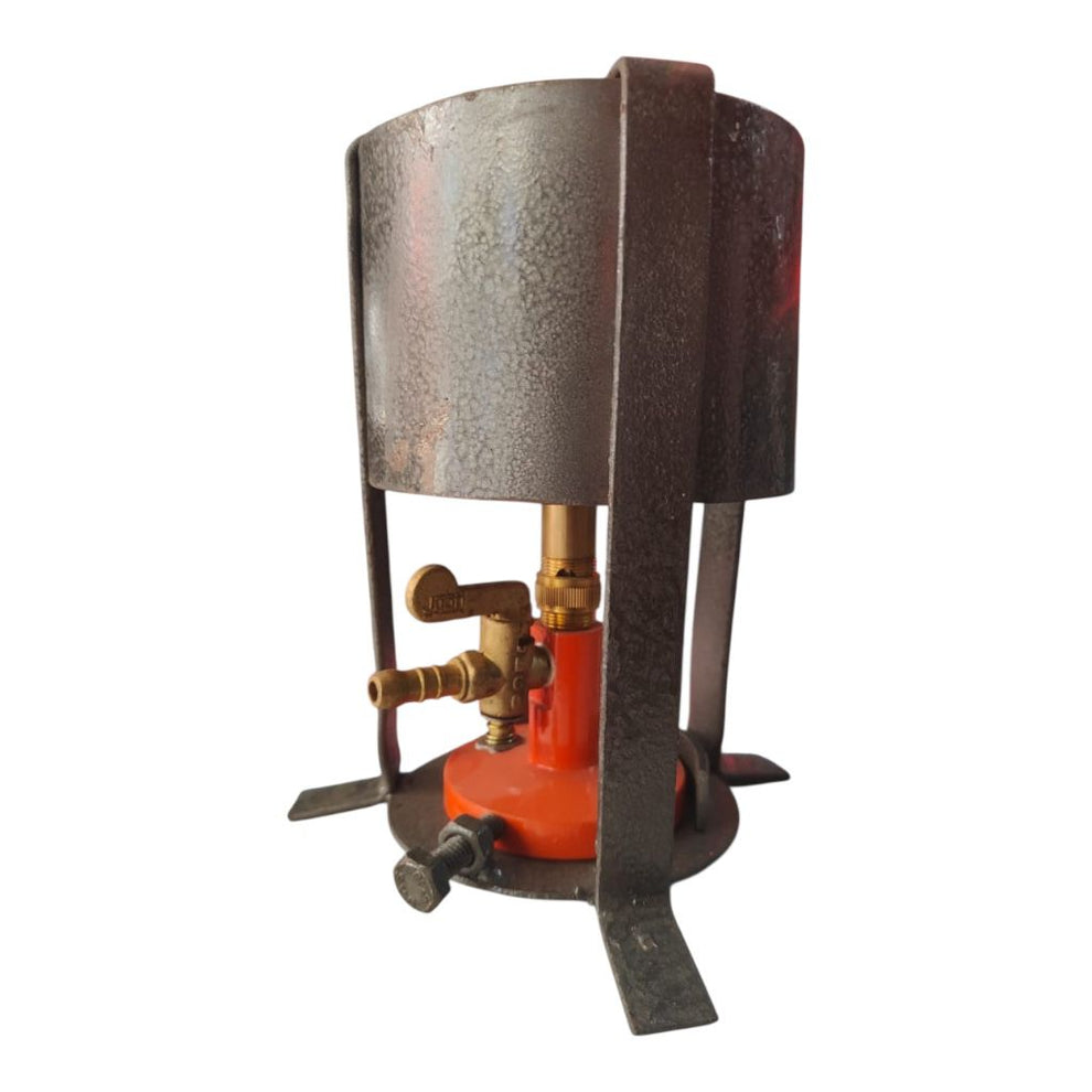 Lab Gas Burner with Wind Guard – Adjustable Flame – Faritha